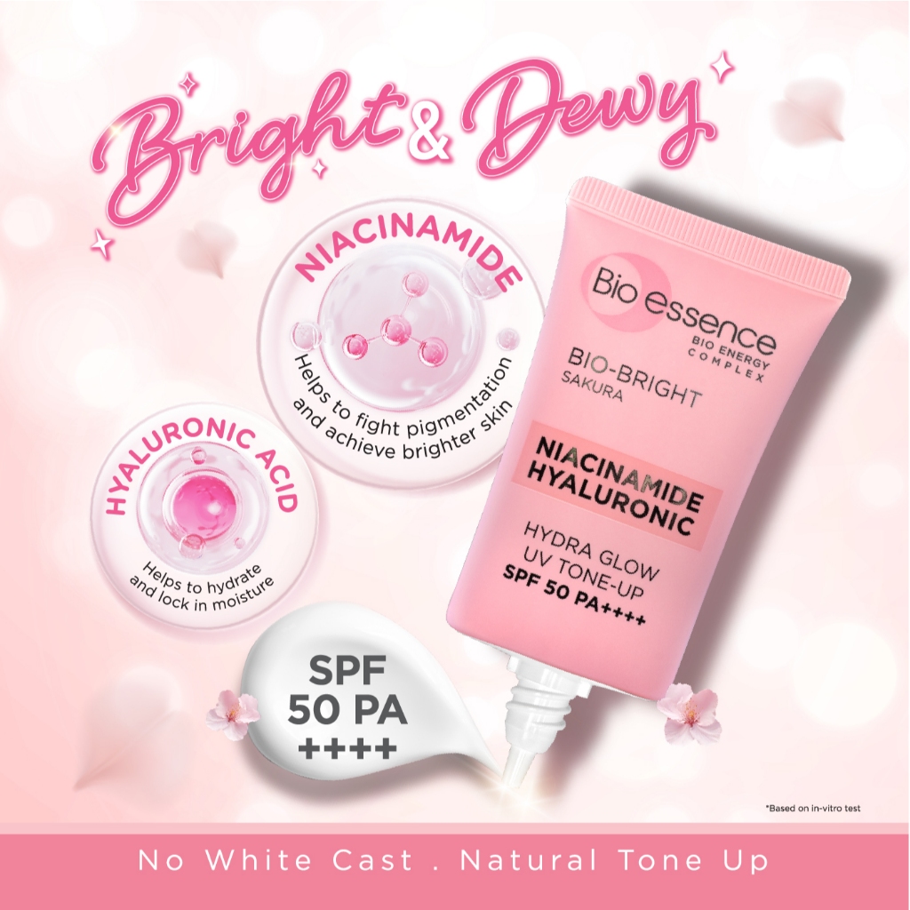 BIO ESSENCE Bio-Bright Hydra Glow UV Tone Up SPF50 PA++++ 30ml | Shopee ...