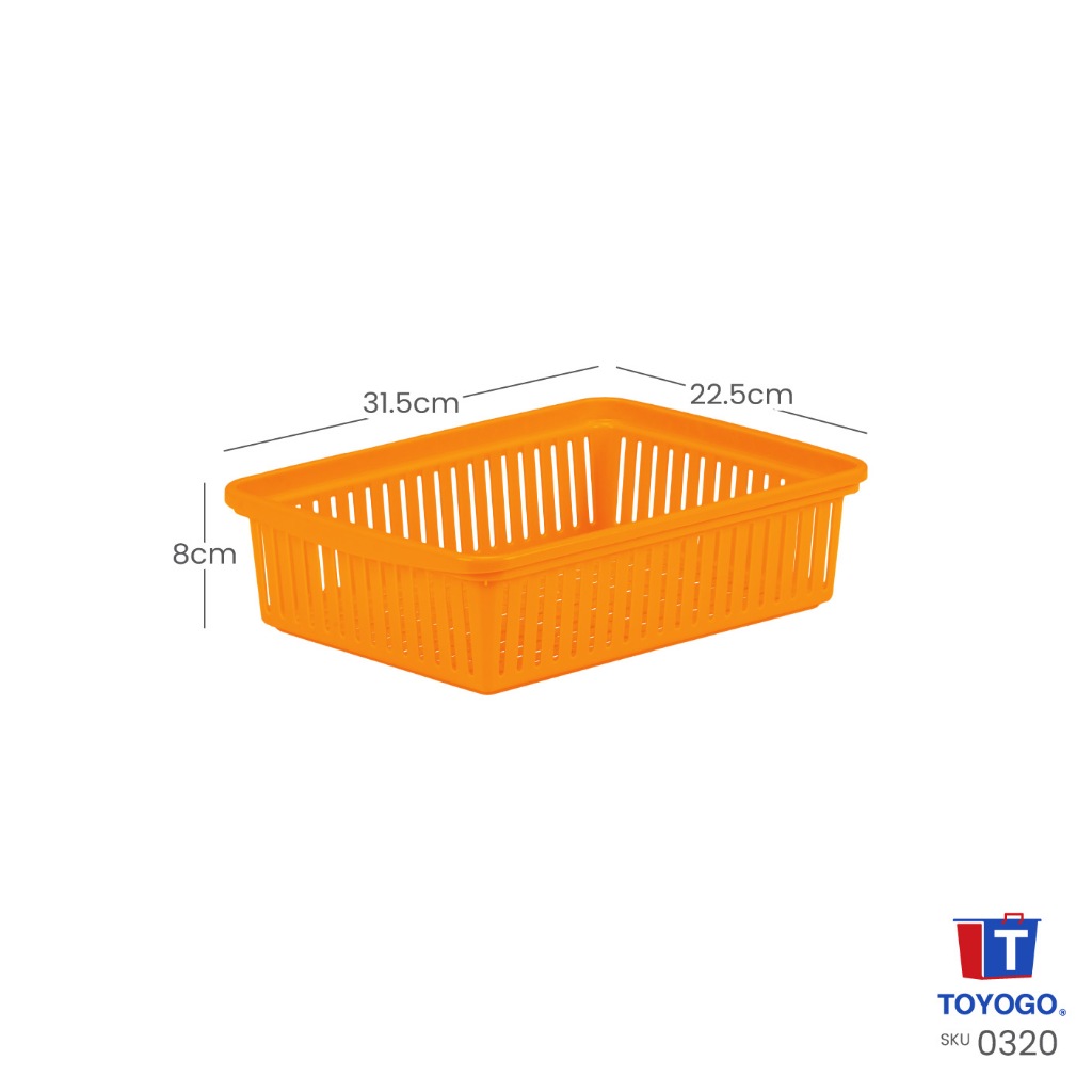 TOYOGO Small Oblong Storage Tray - Durable & Compact (0320) | Shopee ...