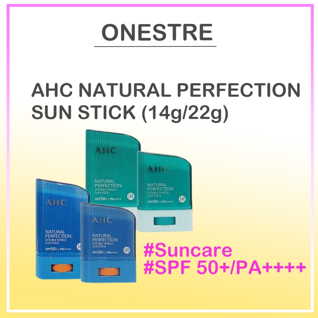 [AHC] ] Natural Perfection Double Shield Sun Stick SPF50+ PA++++ 14g/22g | Shopee Singapore