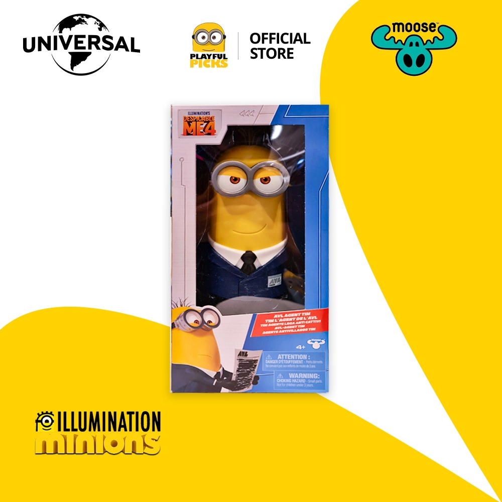 Despicable Me 4 - AVL Agent Tim Full height Action Figure with Business ...