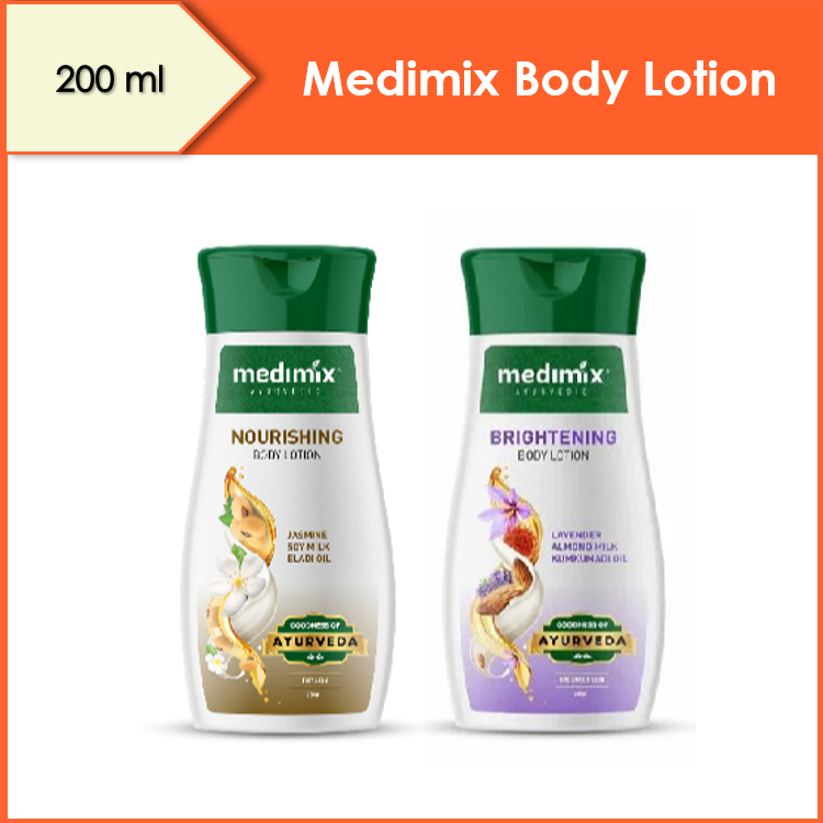 Medimix Ayurvedic Nourishing Brightening Body Lotion 200ml | Shopee ...