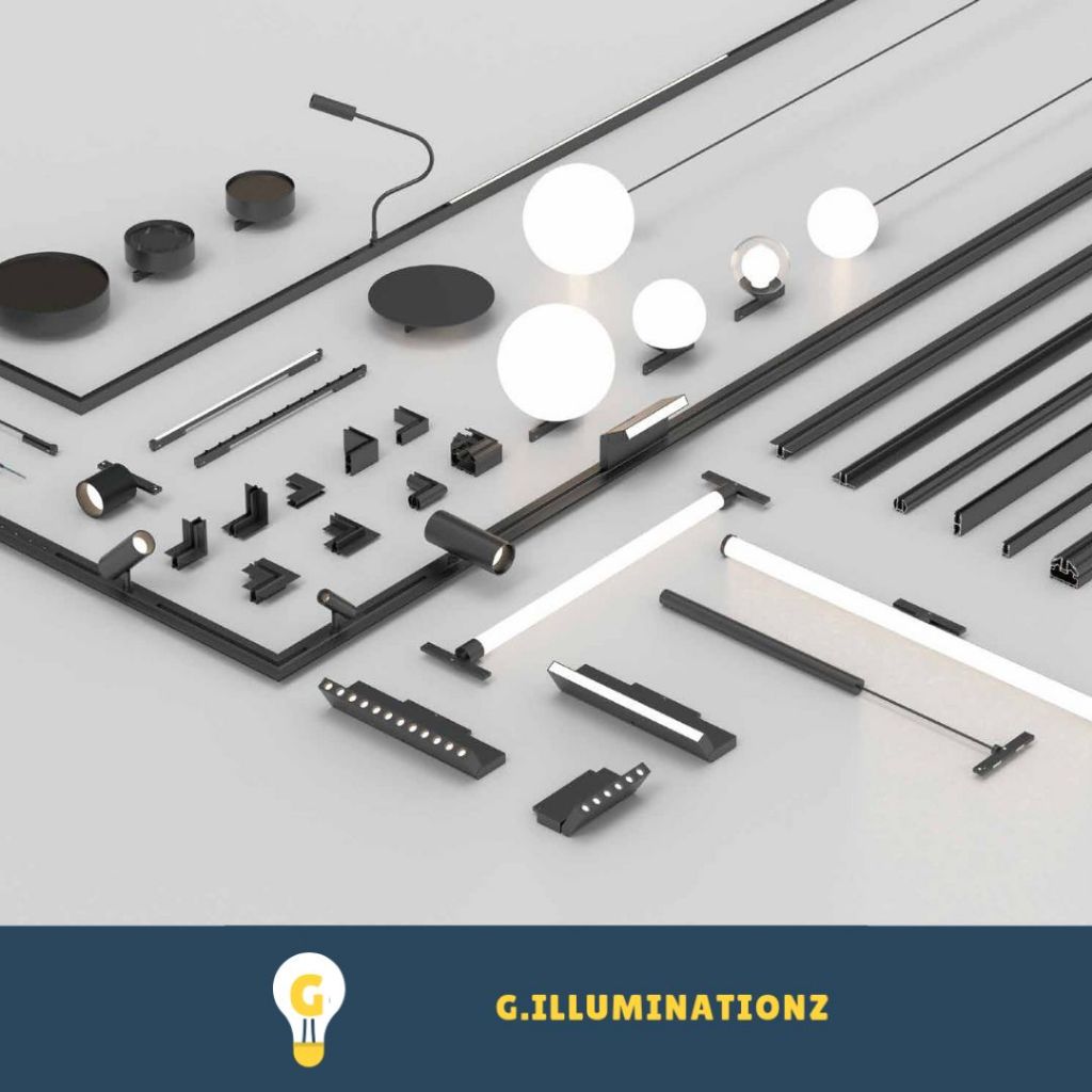 Smart Light 5mm Ultra Slim Magnetic Track 6mm Height / Surface Mount ...