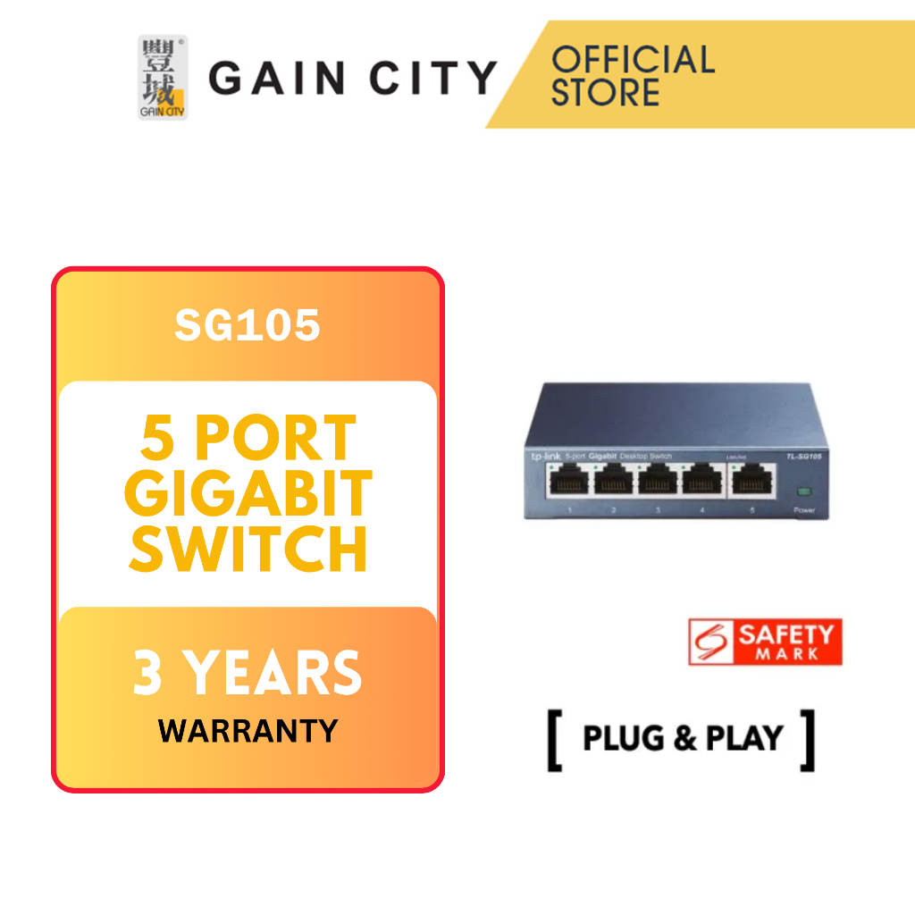 Tp-link 5-port Gigabit Switch Tpl-tl-sg105 | Shopee Singapore