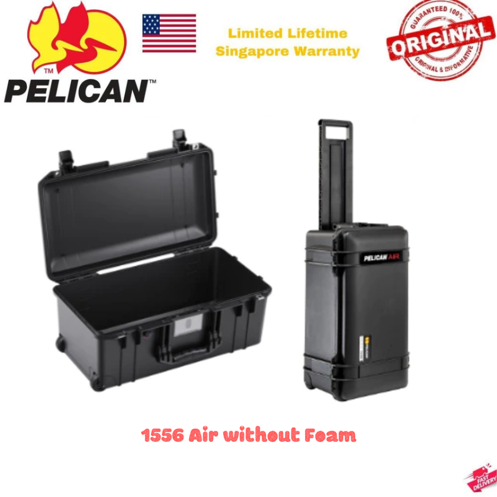 Pelican 1556 Air without Foam Black (Limited Lifetime SG Warranty)(Ready Stocks)(Fast Local ...
