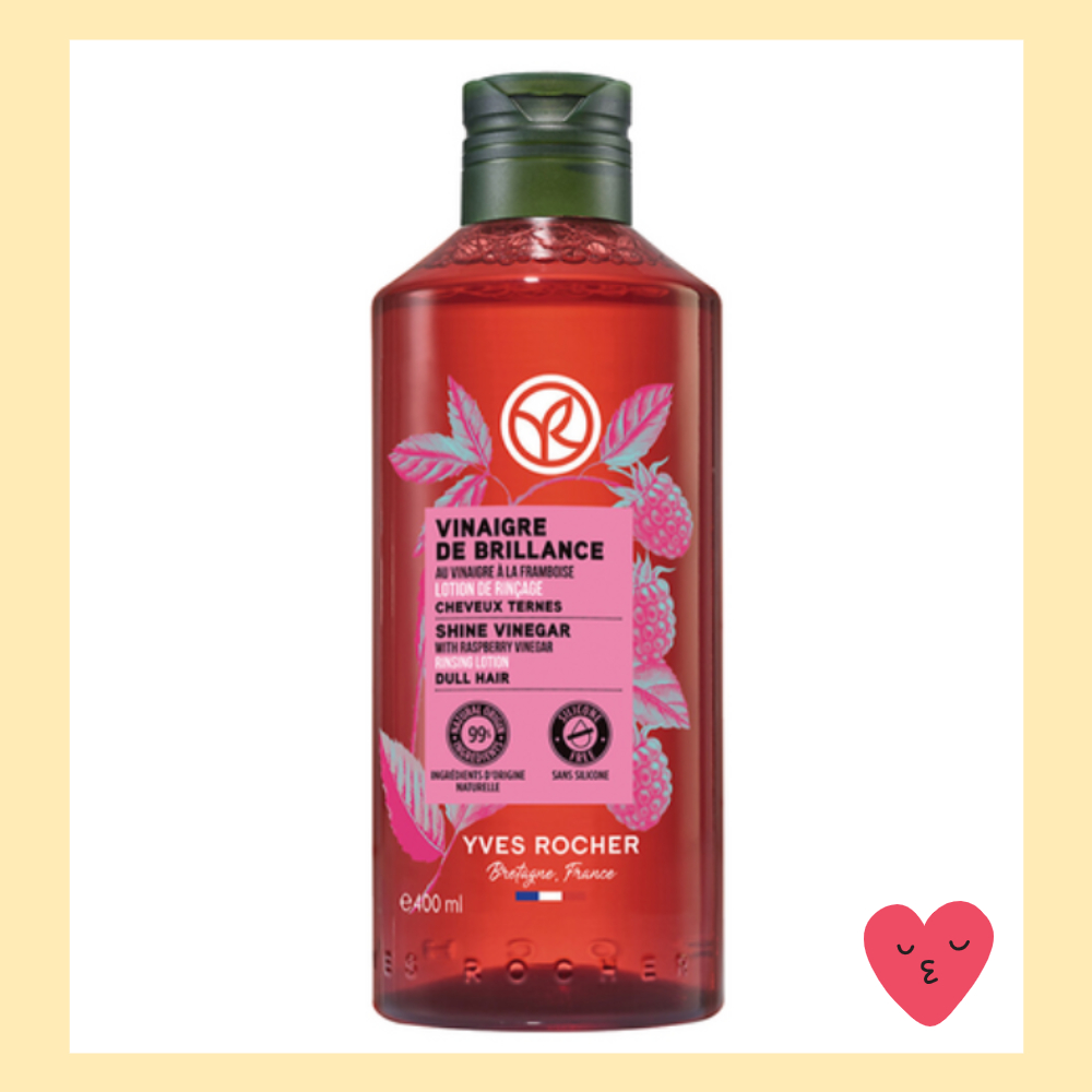 [YVES ROCHER] Raspberry Rinsing Vinegar (400ml) | Shine Boosting Scalp ...