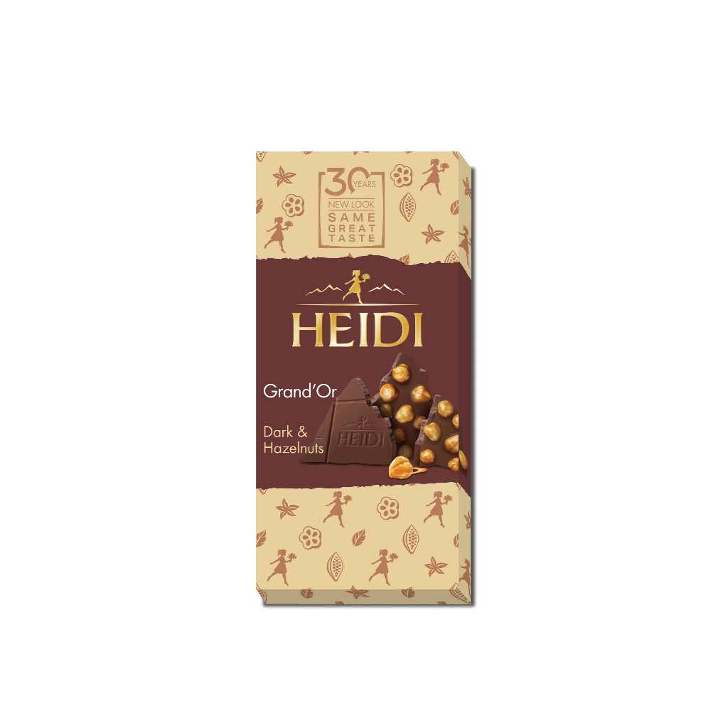 Heidi Grand 'Or Dark Chocolate With Whole Caramelized Hazelnuts 100gm ...