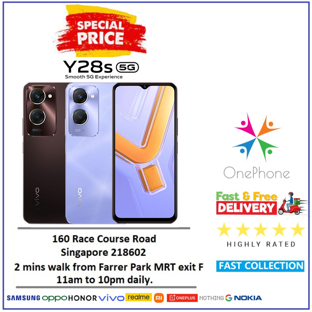 Vivo Y28s 256GB/8GB 5G I 2 year warranty from Vivo | Shopee Singapore
