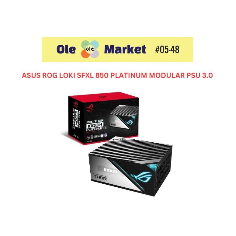 ASUS ROG THOR 1000W 80+ PLATINUM II OLED PSU (10Y) | Shopee Singapore