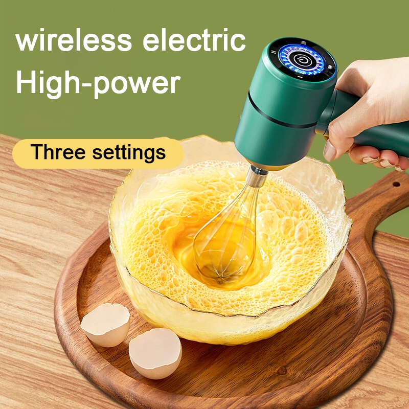 [SG STOCK] Wireless Electric Whisk Electric Mixer Hand Mixer Handheld ...