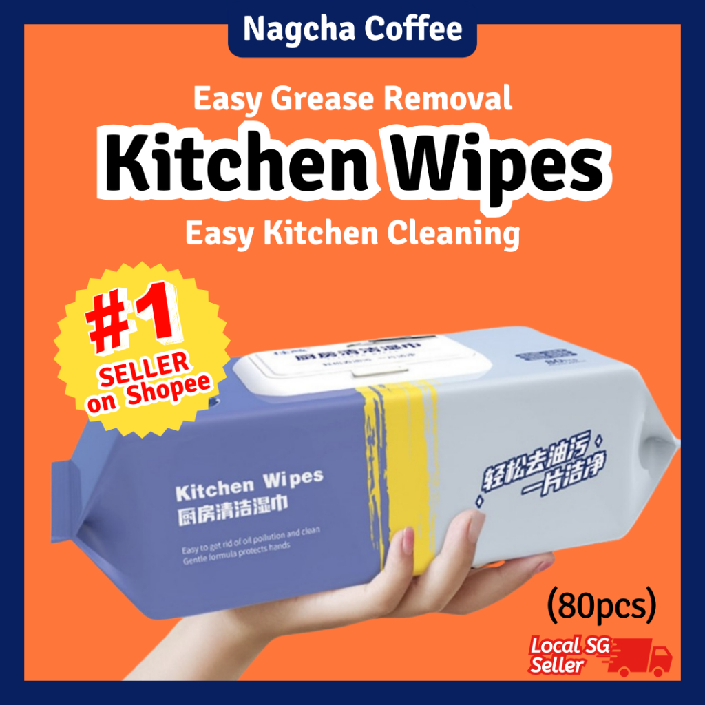Kitchen Wet Wipes Grease Oil Remover – Quick Dry Cleaning Tissue Cloths ...