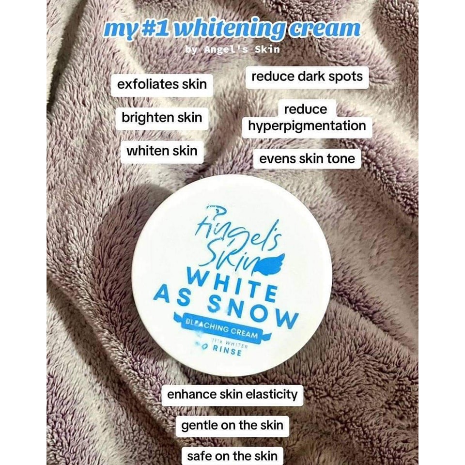 ANGELS SKIN WHITE AS SNOW BLEACHING CREAM NO RINSE 250g (SG READY STOCK ...