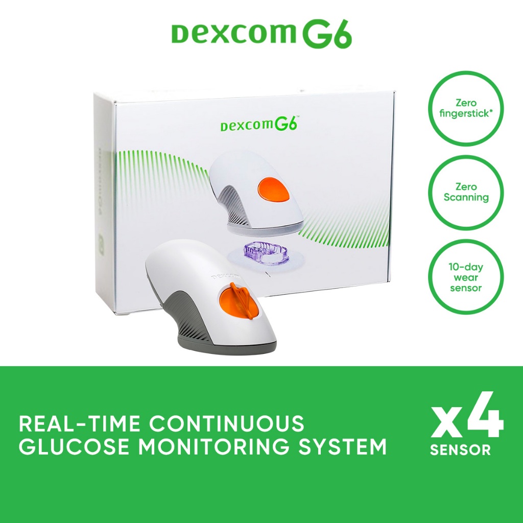Dexcom G6 - 4x Sensors + FREE 1x Transmitter | Shopee Singapore