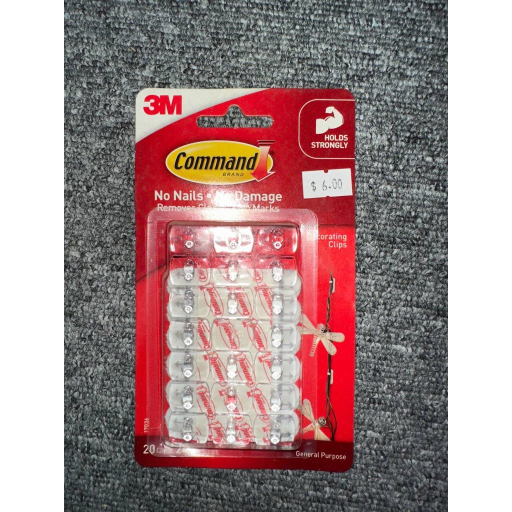 3M Command Decorating Clips and Adhesive Strip (20 Pack) | Shopee Singapore
