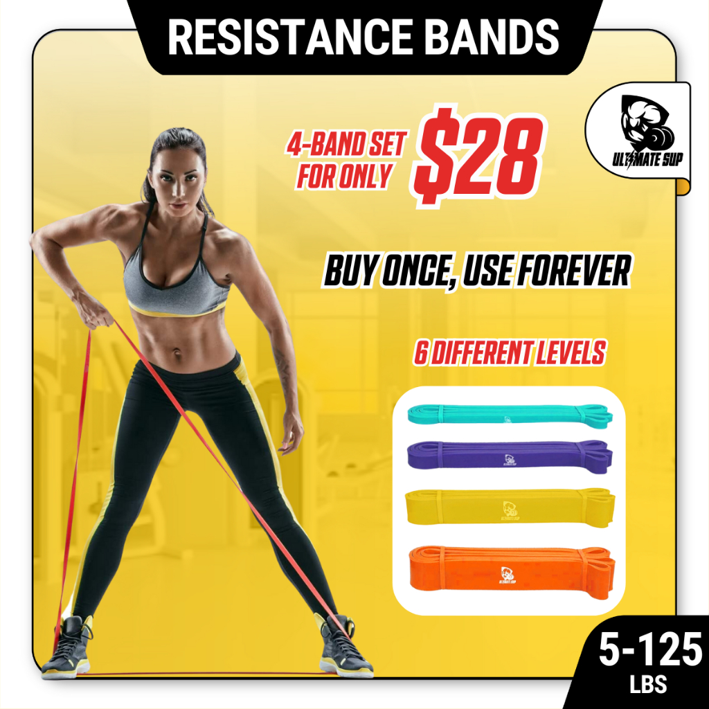 Long Resistance Bands | Build Muscle | Tone Abs & Body | Home Workout ...