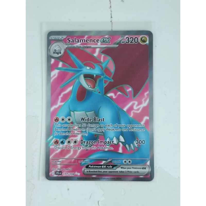 Pokemon salamence ex full art journey together card | Shopee Singapore