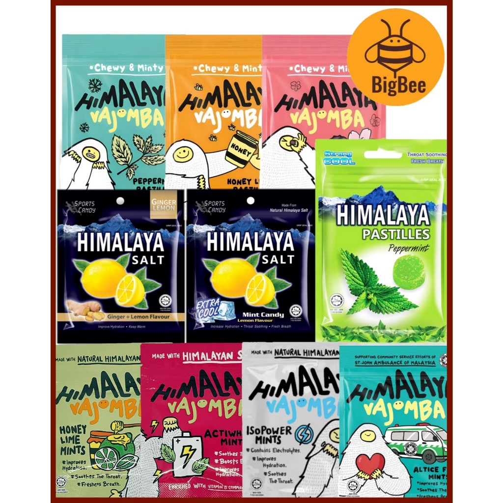 Himalaya Salt Sports Candy - 15g-25g/pkt Lemon/Ginger Lemon/Honey Lime ...