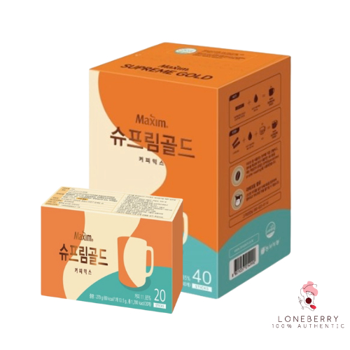 MAXIM NEW Supreme Gold Latte Cream Coffee Mix [20T/40T/100T] | Shopee ...