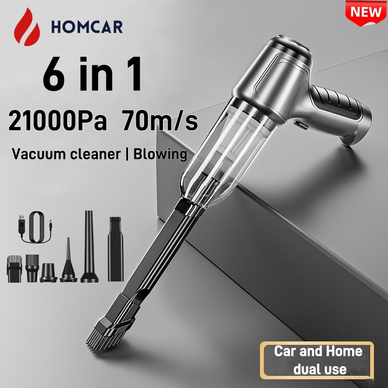 Homcar 6in1 Cordless Vacuum Cleaner 21000Pa Wireless Car Vacuum Cleaner ...