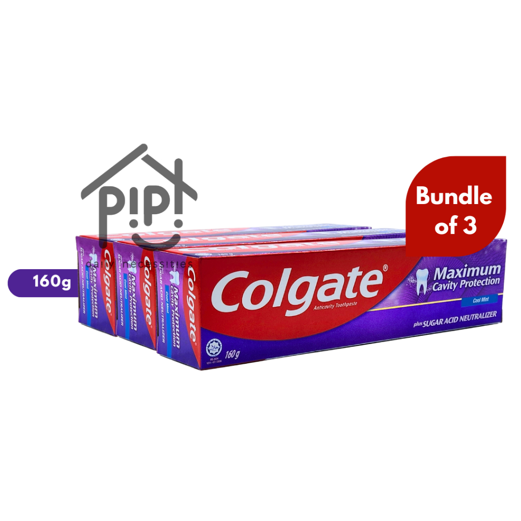 Colgate Max Cavity Plus Sugar Acid Neutralizer Toothpaste Cool Mint 3 x ...