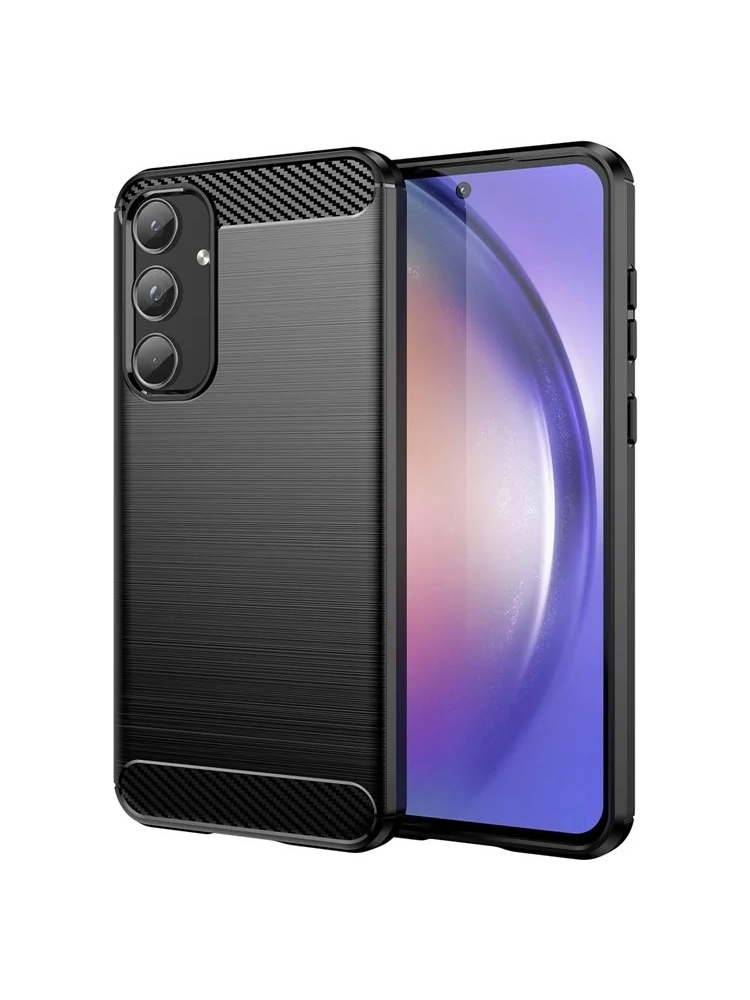 [SG] Case for Samsung Galaxy S25 Edge A06 A16 A26 A36 A56 - Carbon Fiber Rugged Soft Armor Cover ...
