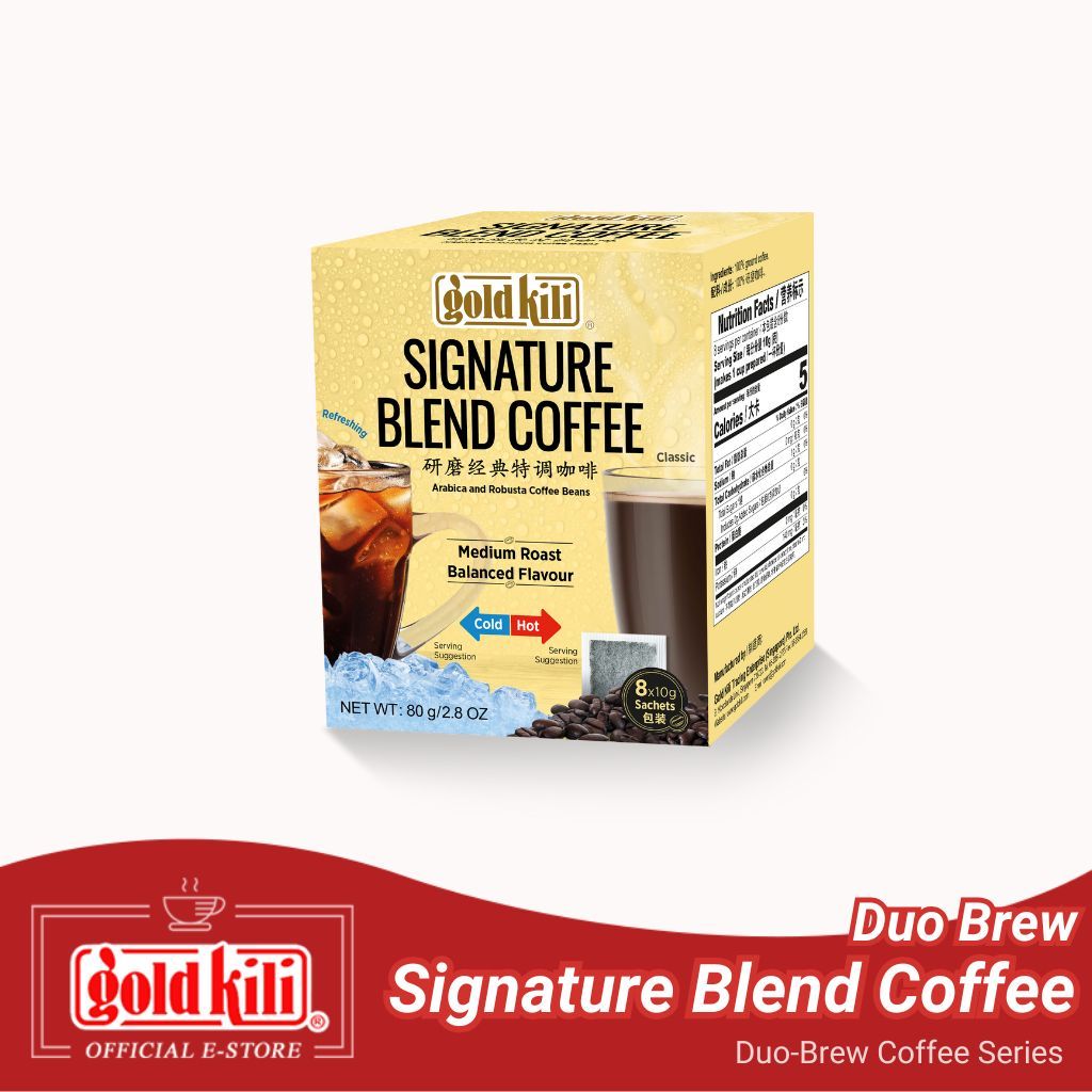 Gold Kili Duo Brew Signature Blend Coffee x 8 Sachets Coffee Bags ...
