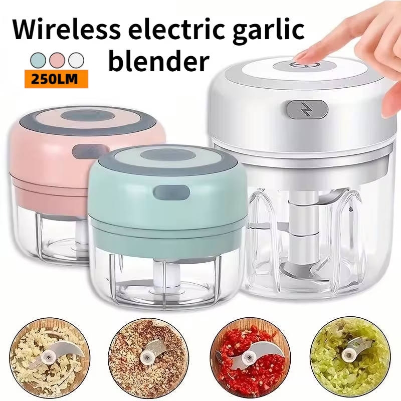 [SG Stock] Electric Food Garlic Ginger Chopper Blender Grinder USB ...