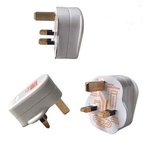 Standard 3 Pin Plug Head with Singapore Safety Mark (13Amp Fused Plug ...