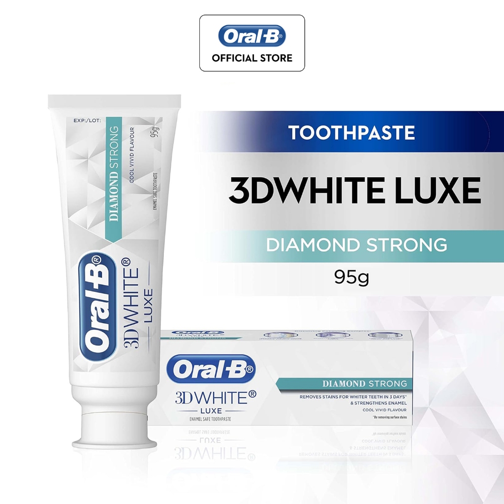 Oral-B 3D White Luxe Diamond Strong Toothpaste 95g (For free gift only ...