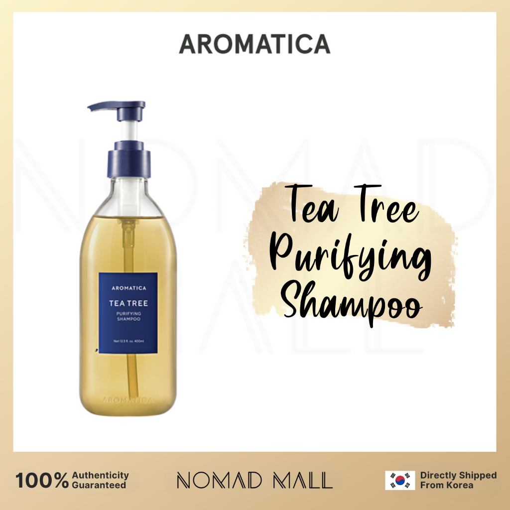 [AROMATICA] Aromatica Tea Tree Purifying Shampoo 400ml + Refill | Shopee Singapore