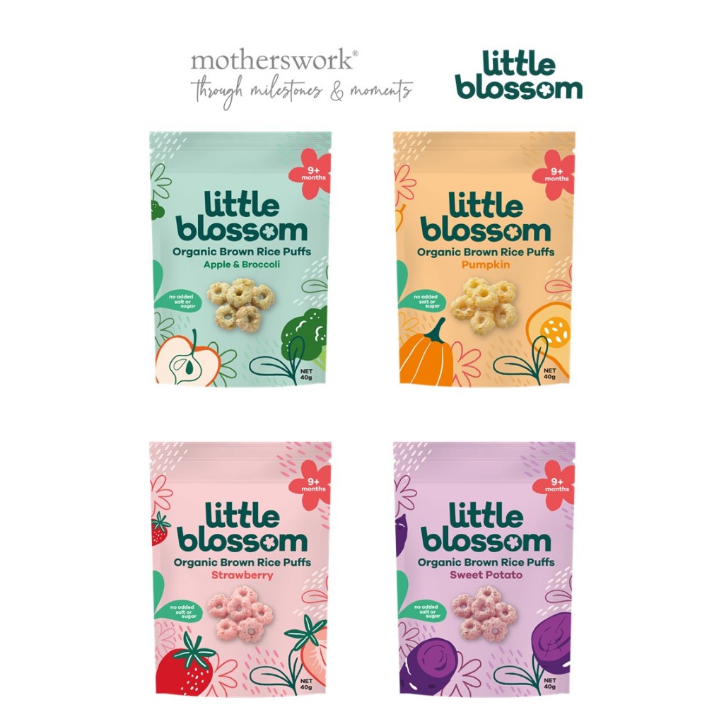 Little Blossom Organic Brown Rice Puffs 40g - Baby Snacks | Shopee ...