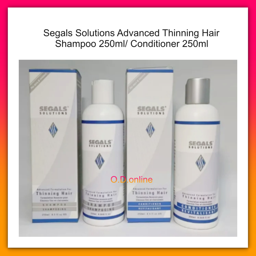 Segals Solutions Advanced Thinning Hair Shampoo/ Conditioner 250ml ...