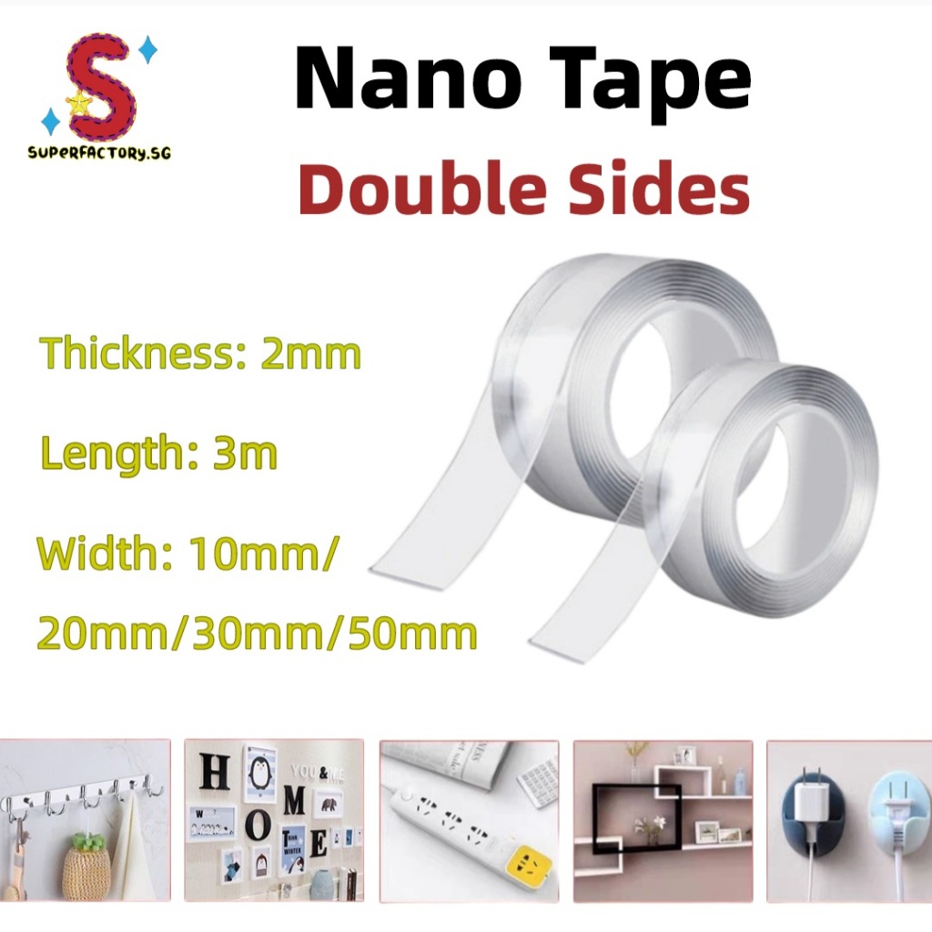 [SG Stocks]Nano Double Sided Tape Reusable Double Sided Side Traceless ...