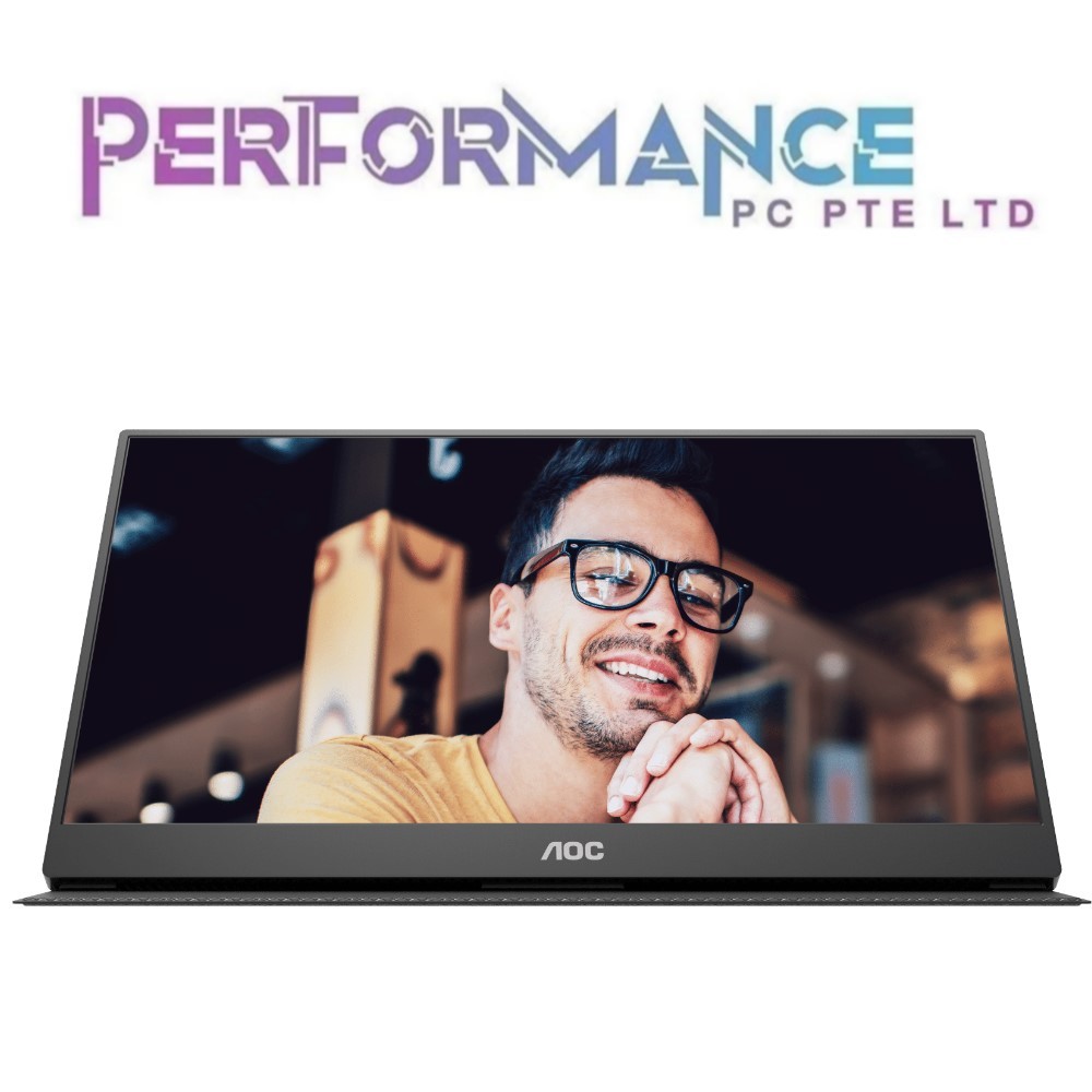AOC 16T10 15.6" inch Portable Monitor 1920 × 1080 (FHD) / USB Type-A (3 YEARS WARRANTY BY ...