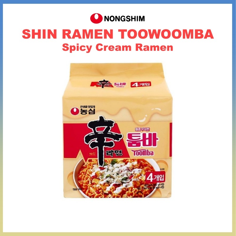 [NONGSHIM] SHIN Ramyun TOOMBA Spicy Cream Ramen, 4ea / Shin Ramen ...