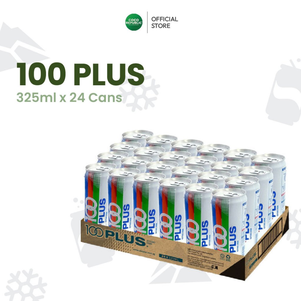 100 Plus Isotonic Drink - Original (325ml x 24 Cans) | Shopee Singapore