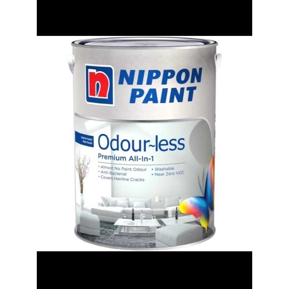 NIPPON ODOUR-LESS ALL IN-1 WHITE 1142 PAINT 1L | Shopee Singapore