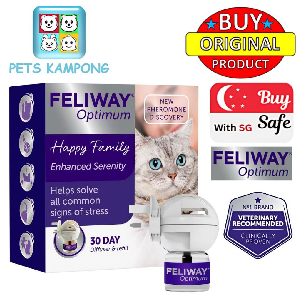 FELIWAY Optimum Plug-In Diffuser Stater Kit (48 ml) | Shopee Singapore