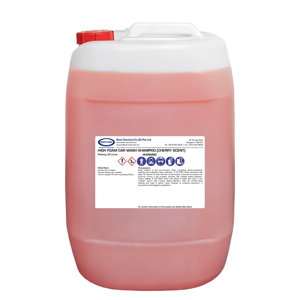Bestchem High Foam Car Shampoo (Cherry Scent) (25 Litres Carboy ...