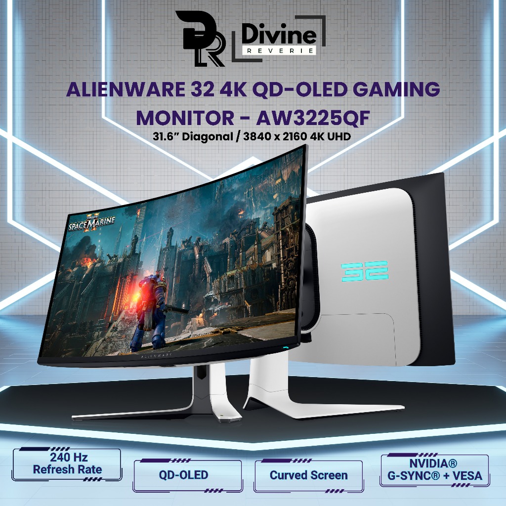 Alienware 32 4K QD-OLED Gaming Monitor - AW3225QF (3-5 days) | Shopee ...