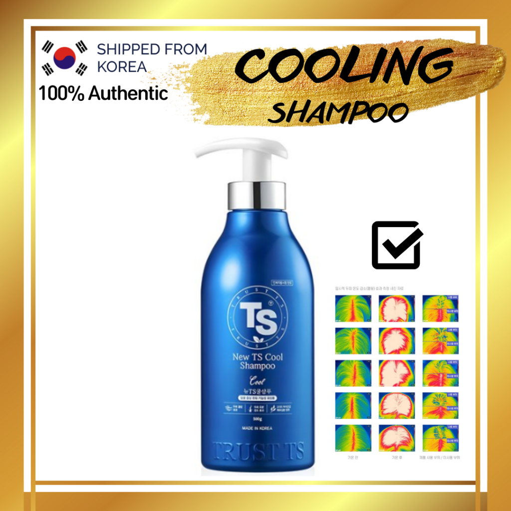 TS Cool Shampoo 500g/ Korean Shampoo heat control cooling shampoo ...