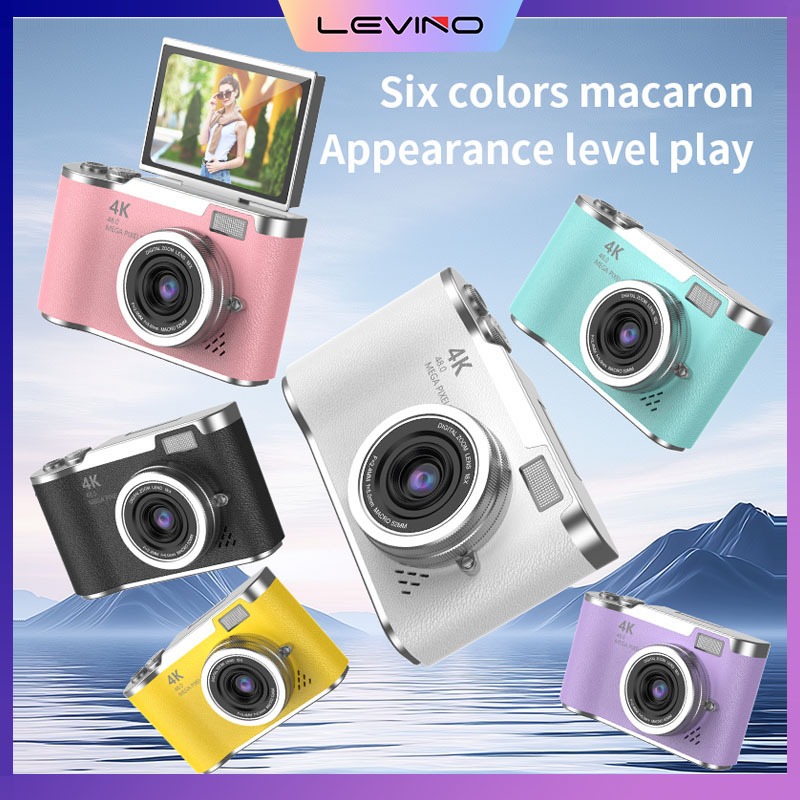 LEVINO Digital Camera 4K 48MP Photography Camera Rechargeable Cameras 2 ...