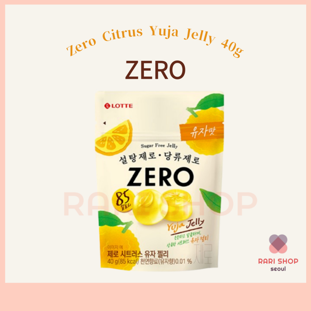 [Lotte] ZERO Citrus Yuja Jelly (40g) Korean Zero Jelly | Shopee Singapore