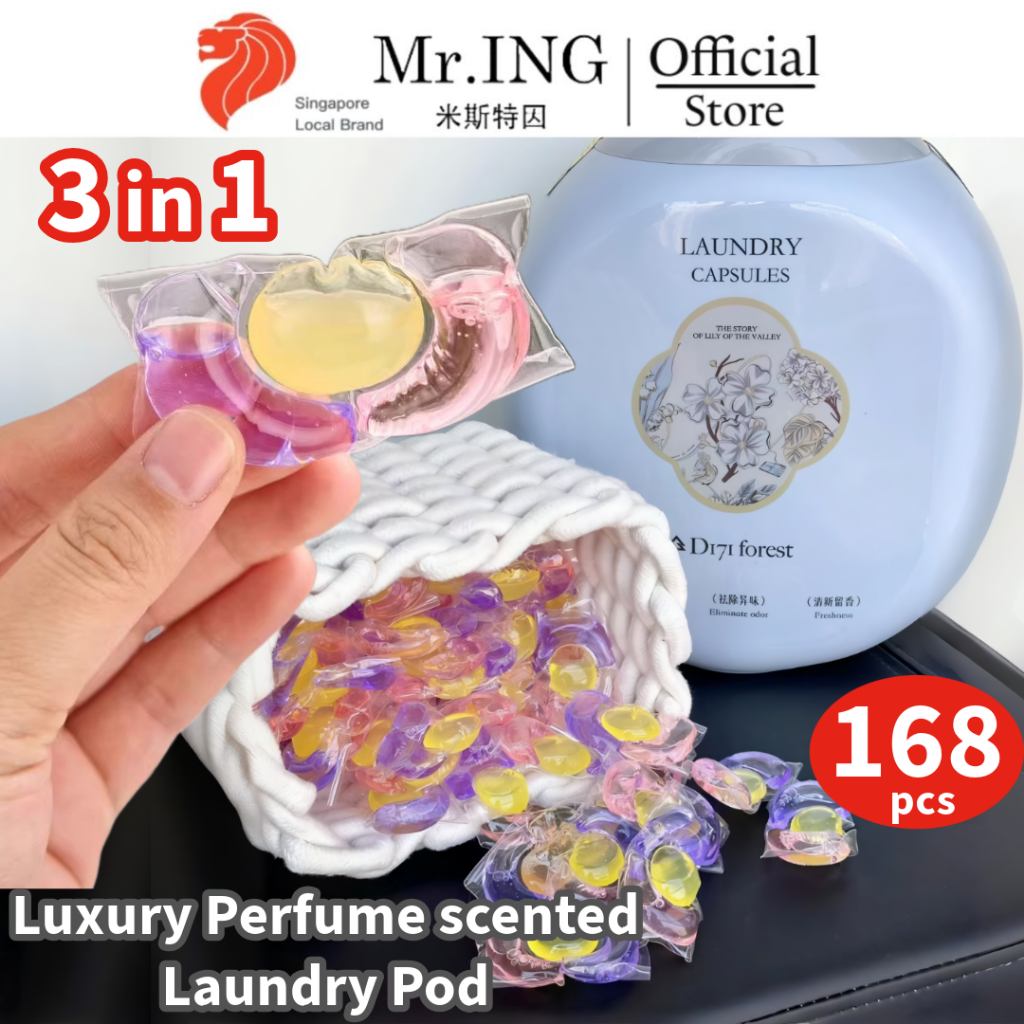 (168pcs) Mr.Ing Luxury Scented Premium Laundry Capsule Coco Fragrance ...
