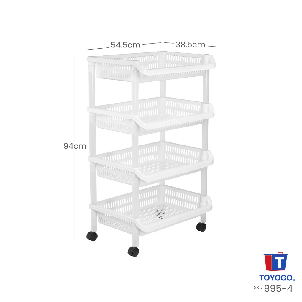 Toyogo 995-4 Plastic Multipurpose Rack (4 Tier) | Shopee Singapore