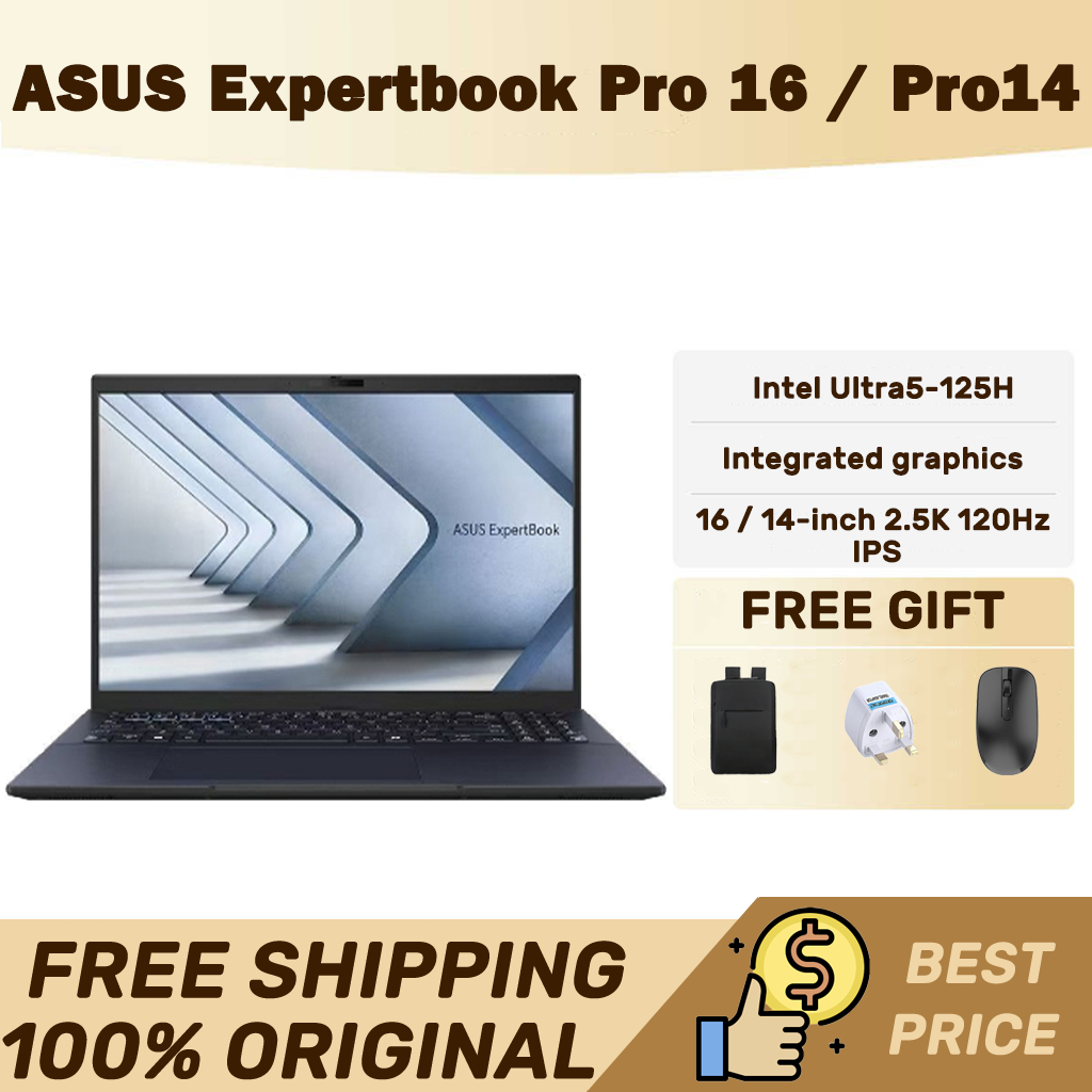 ASUS Expertbook Pro 16 / Pro14 Intel Ultra5-125H Integrated graphics 16 / 14-inch 2.5K 120Hz IPS ...