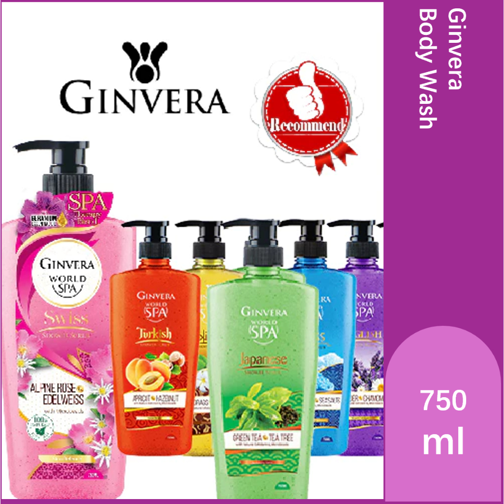 Ginvera World Spa Shower Scrub Body Wash I Body Wash Shower Gel, 750ml ...