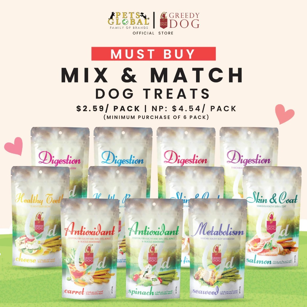 [Mix & Match] Greedy Dog Training Dog Sticks & Treats (80g) | Shopee ...