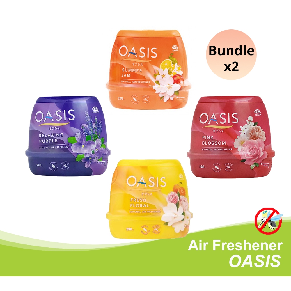 [Bundle x 2] Oasis Air Freshener Gel Mosquito Repellent Odor Remover ...
