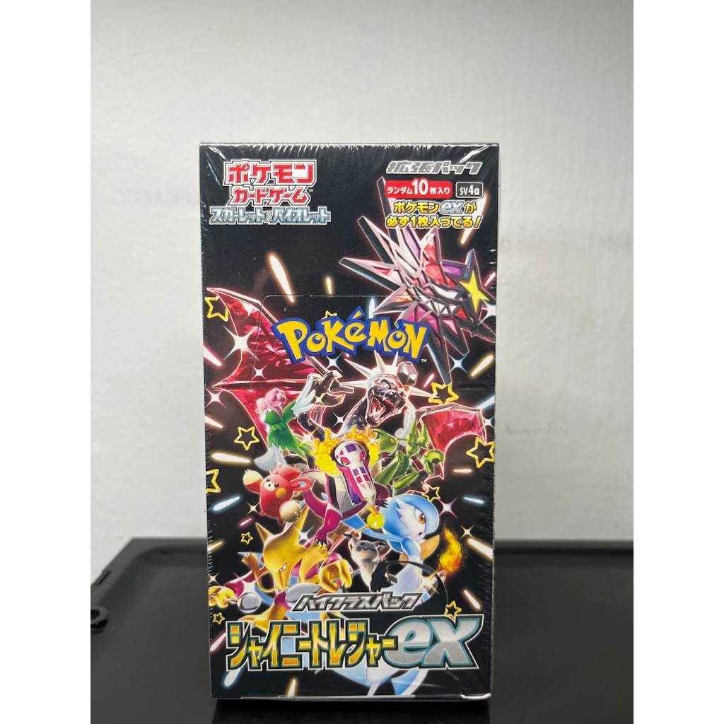 Pokemon Scarlet & Violet Expansion Shiny Treasures EX SV4a Japanese Booster Box w/Shrink ...