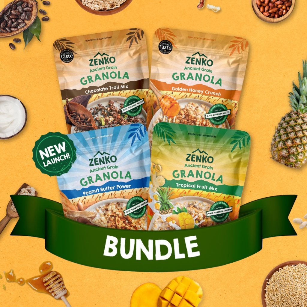 ZENKO - Ancient Grain Granola - Bundle (4 x 300g) | Shopee Singapore